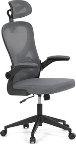 Ergonomická kancelářská židle ALEXANDRE - šedá síťovina