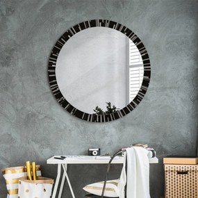 Kulaté dekorativní zrcadlo Radiální složení fi 90 cm