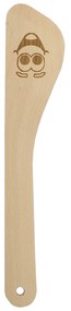 AMADEA Dřevěná obracečka s obličejem, masivní dřevo, délka 30 cm
