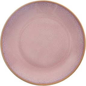 Růžový dezertní keramický talíř ø 20,5 cm Glaze – Orion