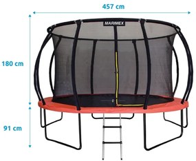Marimex Premium 457 cm + vnitřní ochranná síť + žebřík