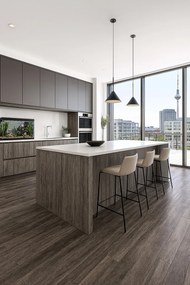 Beauflor, PVC podlaha - lino Toptex Aged Oak 967M - dub, na míru, šíře 5m, šedá, filc, chodba / předsíň