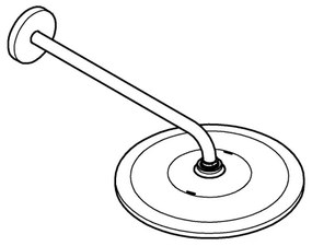 GROHE 26557000 - Set hlavové sprchy RAINSHOWER 310 422 mm lesklý chrom