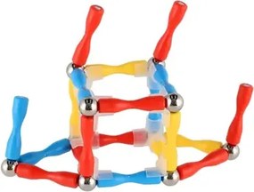 TEDDIES Magnetická stavebnice 77 ks / Stavebnice / kov/plast / v krabi