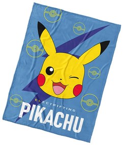 Dětská deka pokémon elektrický pikachu 150x200 cm