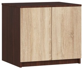 Nástavec na skříň S60 matná hnědá/béžová