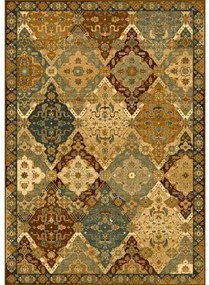 Kusový koberec vlněný Dywilan Omega Torino Koniak Béžový Rozměr: 200x300 cm