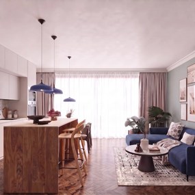 Sollux Lighting Závěsné svítidlo GINA ultramarín