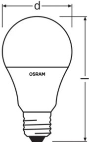 LED žárovka E27 OSRAM STAR+ CL A 9W (60W) s dálkovým ovladačem RGBW (teplá bílá 2700K) stmívatelná