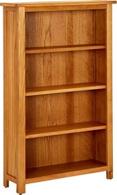 vidaXL Knihovna se 4 policemi 70 x 22 x 110 cm masivní dubové dřevo [331735]