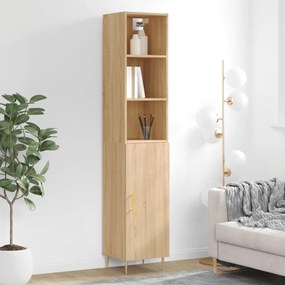 vidaXL Skříň highboard 34,5 x 34 x 180 cm kompozitní dřevo [3189624] Barva: dub sonoma