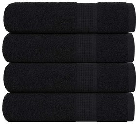 Ručníky FROGN 4 ks černé 100x150 cm 360 g/m² 136957