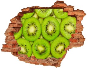Wallmuralia Nálepka 3D díra na zeď Kiwi 90x70 cm