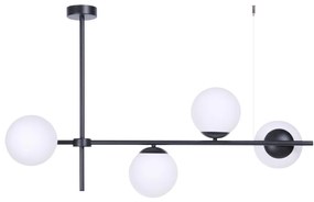 KEJO Závěsné designové stropní osvětlení VUELTA, 4xE27, 40W, černobílá K-4736