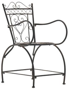 Kovová židle Sheela s područkami - Bronzová