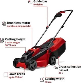 Einhell GE-CM 18|30 Li  / Aku Sekačka na trávu / 18V / 3.0Ah / Záběr 3