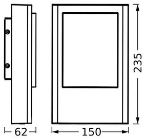 Ledvance - LED Venkovní nástěnné svítidlo ENDURA STYLE LED/12,5W/230V IP44
