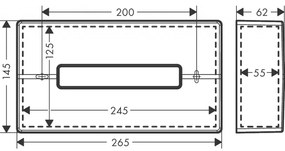 Hansgrohe AddStoris - Zásobník na kosmetické kapesníky, černá matná 41774670