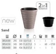 Prosperplast Květináč Sand 30 - antracit