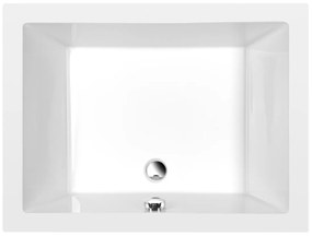 Polysan DEEP hluboká sprchová vanička, obdélník 100x75x26cm, bílá