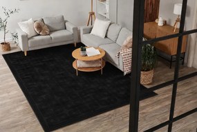 Koberec AURA J2556A černý / antracitový