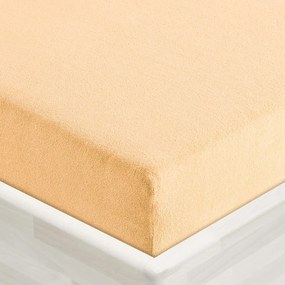 Froté napínací prostěradlo FR-004 Meruňkové 90 x 220 - výška 20 cm