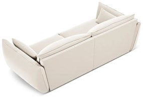 Béžová sametová pohovka 208 cm Vanda – Mazzini Sofas