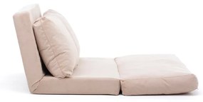 Designová rozkládací pohovka Wandella 120 cm krémová