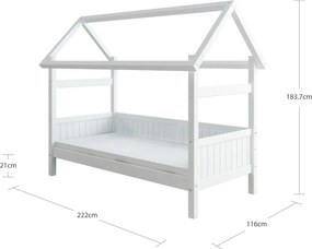 FALCO Postel domeček/rám Romantic 448 bílá