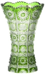 Váza Paula II, barva zelená, výška 180 mm