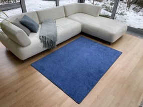 Vopi | Kusový koberec Eton obdélníkový modrý - Eton kytka 120 cm průměr