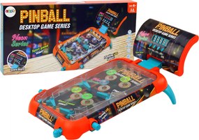 LEAN Toys Hra na obratnost Pinball – LED světla, zvuky, tabulka skóre