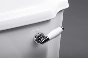 Aqualine Antik WC kombi retro 48 x 86 x 76 cm zadní odpad vč sedátka keramika bílá AK107-01