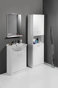 Aqualine, SIMPLEX ECO vysoká skříňka s košem 50x180x30cm, SIME510