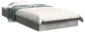 Rám postele betonově šedý 75 x 190 cm kompozitní dřevo