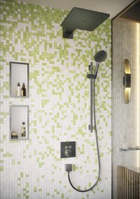 Hansgrohe Raindance Select S, ruční sprcha 120 3jet, kartáčovaný černý chrom, HAN-26530340