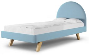 MINKO Čalouněná jednolůžková postel PILLE do dětského pokoje Zvolte barvu: Modrá, Zvolte rozměr: 90x200 cm
