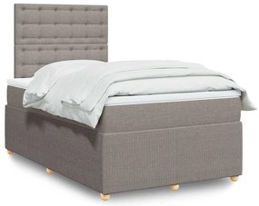 Box spring postel s matrací taupe 120x190 cm textil 3294313