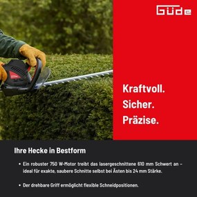 Güde elektrické nůžky na živý plot GEH 660-750