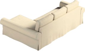 Potah na pohovku IKEA Backabro rozkládací se šezlongem barva béžová látka pletený vzor