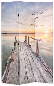 Skládací paraván 120 x 170 cm jezero 245881