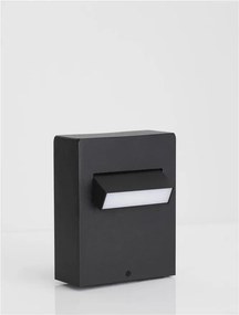 NV 9020925 Venkovní sloupkové svítidlo ZELDA černý hliník a akrylový difuzor proti oslnění LED 6W 3000K 100-240V IP65 - NOVA LUCE