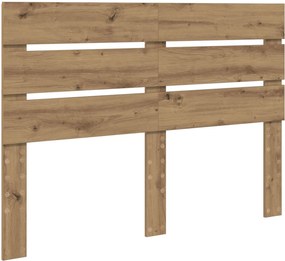 Rám postele Umělecký dub 140 x 190 cm Masivní borové dřevo 3411751