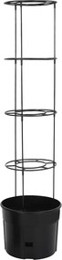 Truhlík na pěstování rajčat antracit Ø 39 x 150 cm polypropylen 152210