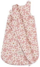 Malomi Kids Růžový bavlněný dětský spací pytel Blush Daisies 85 cm
