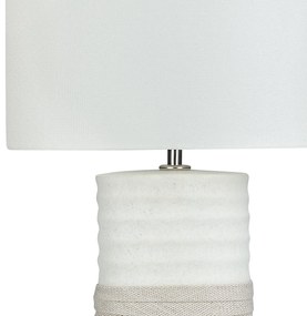 Luxusní béžová noční stolní lampa NAVIA Beliani