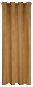 ZATEMŇOVACÍ ZÁVĚS NA KROUŽCÍCH ROSA 140X250 CM MEDOVÁ