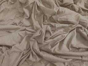 Bavlněné prostěradlo s gumou STANDARD 90 x 200 cm hnědé