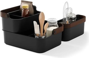 Černý koupelnový organizér z recyklovaného plastu Bellwood – Umbra