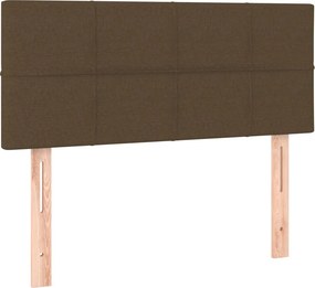 Box spring postel s matrací tmavě hnědá 80x200 cm textil 3140012
